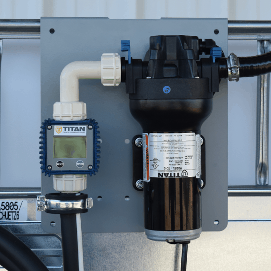 Blue1 330G Tote DEF dispensing system 110V with meter – Oil Lube Equipment
